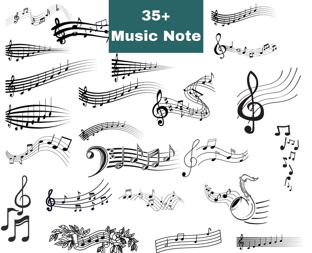 Music Notes SVG | Musical Notes | Clipart Music Lover | Svg Files for ...