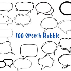Speech Bubble | Svg Bundle | Word Bubble Svg | Speech |bubble Clip Art ...