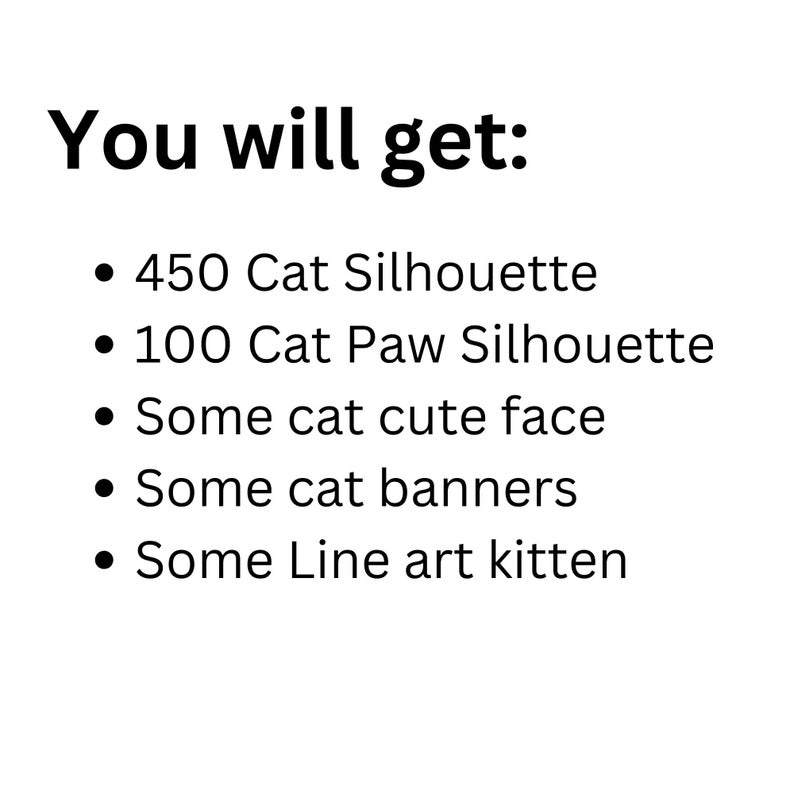 600 Cat Silhouette Cat SVG Cat SVG Cat Face SVG Cat - Etsy