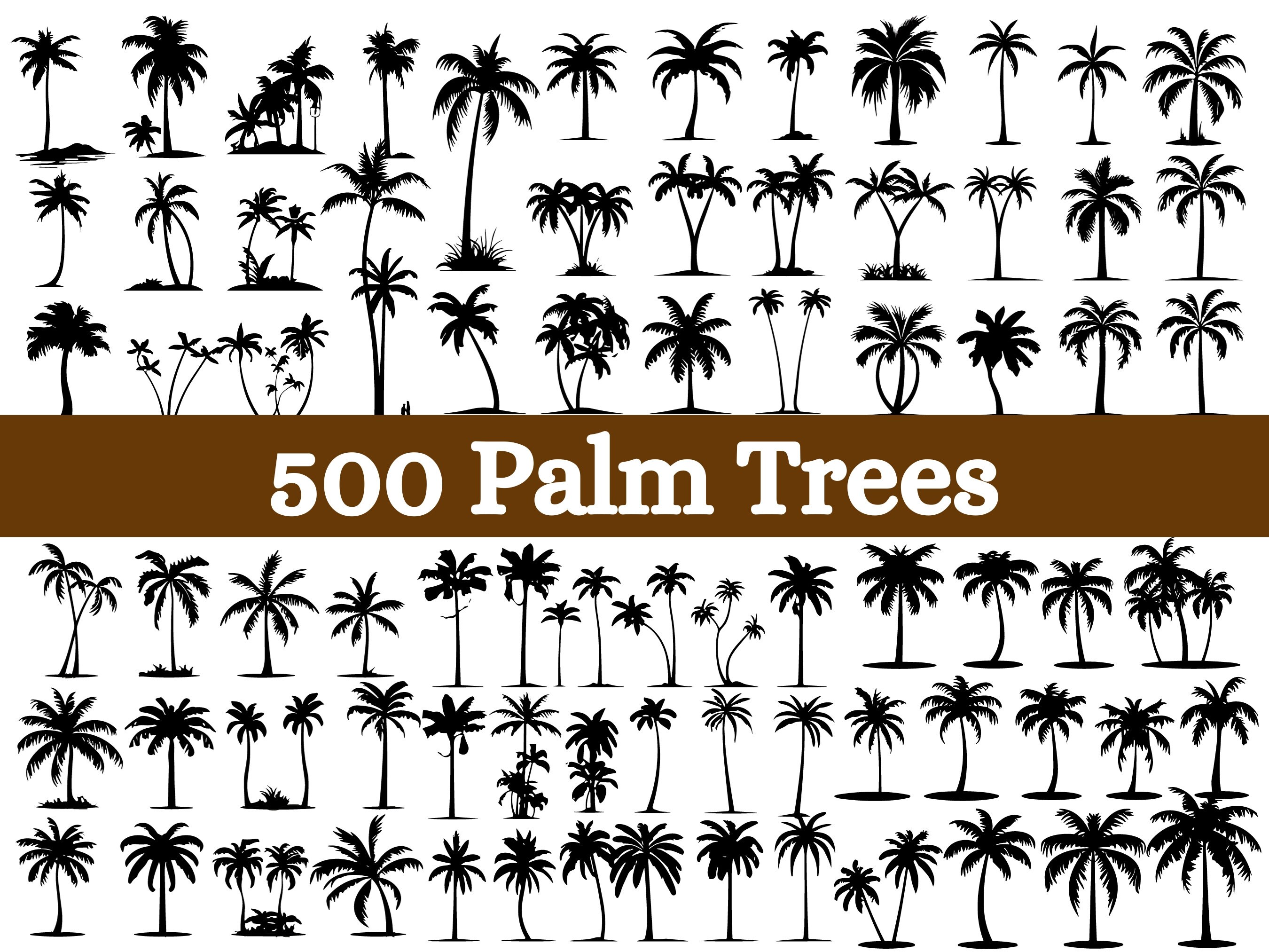 Palm Tree Svg Palm Tree Silhouette Palm Tree Cut Files Palm - Etsy