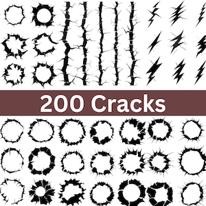 Crack SVG Bundle, Cracks Svg, Wall Crack Svg, Crack Dxf, Crack Png ...