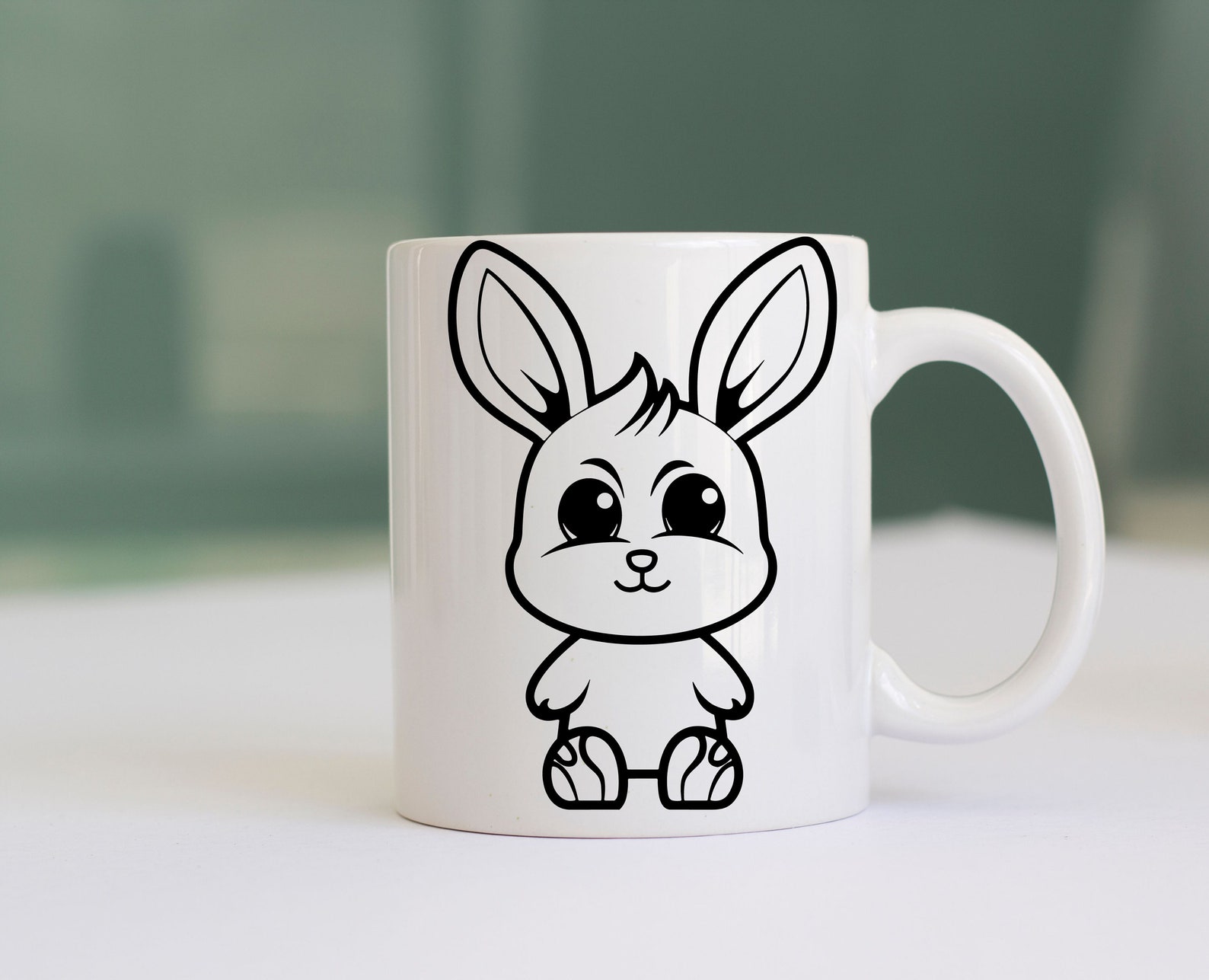 Line Art Rabbit PNG Rabbit Clipart Animal Cut File - Etsy