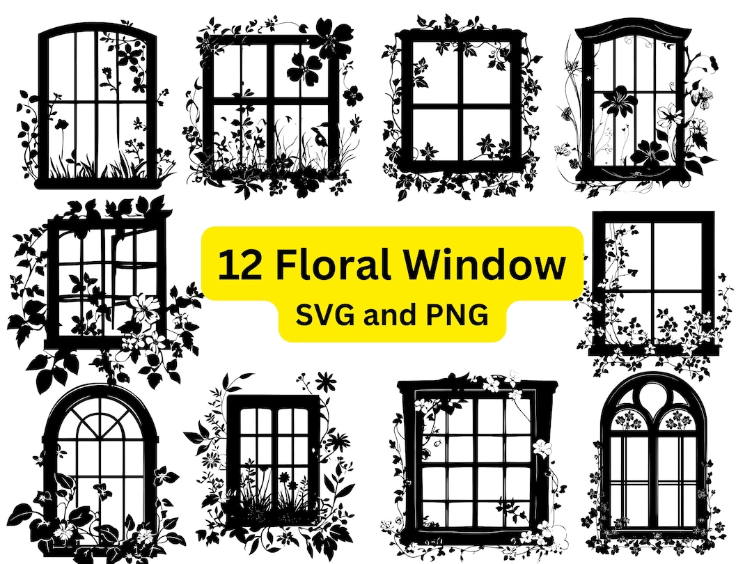 Window SVG Bundle, Window Dxf, Window Png, Window Eps, Window Vector ...