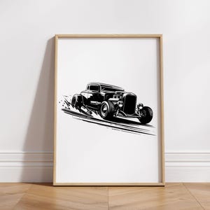 Hot Rod Car SVG Bundle, Hot Rod Car Dxf, Hot Rod Car Png, Hot Rod Car ...