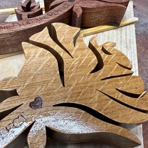Rose in Thick Wood, Standing Decor, Scroll Saw Pattern, Digital - Etsy