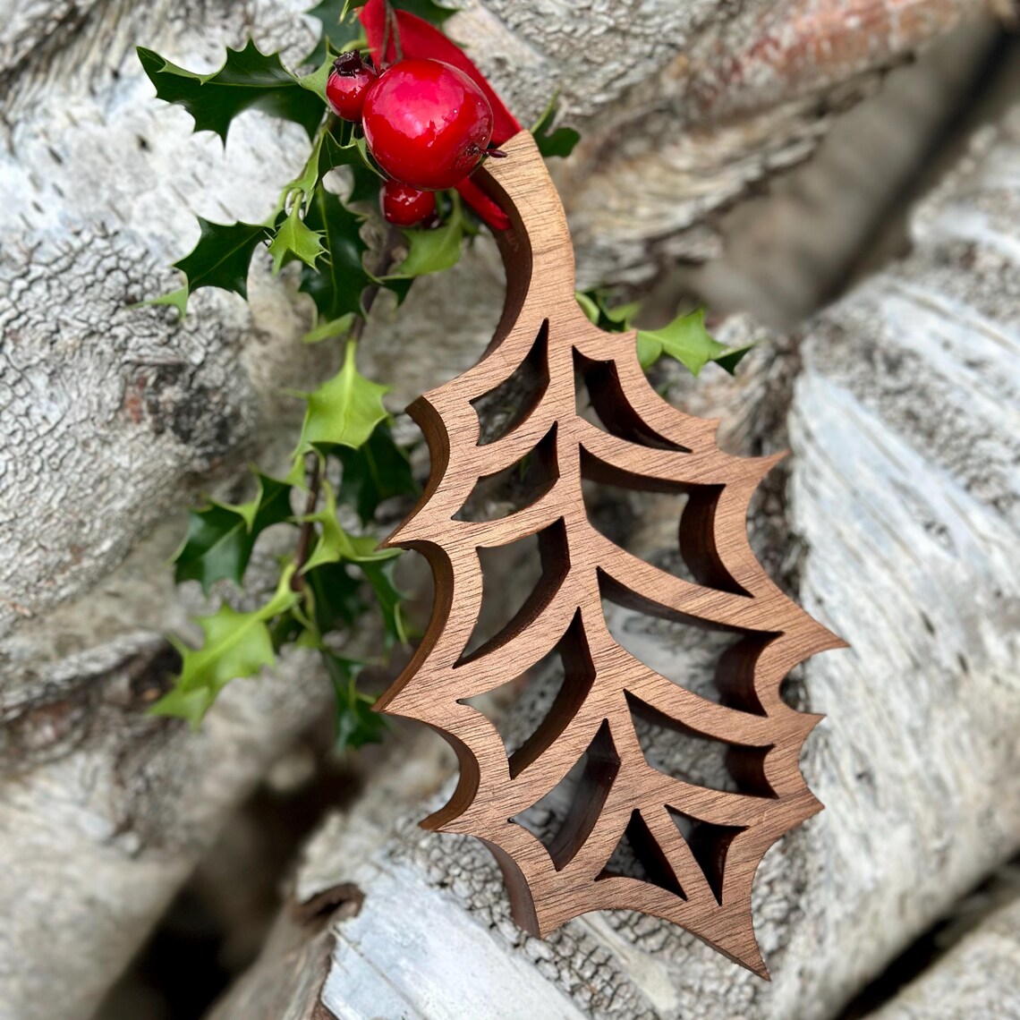 Holly Scroll Saw Pattern, Digital - Etsy