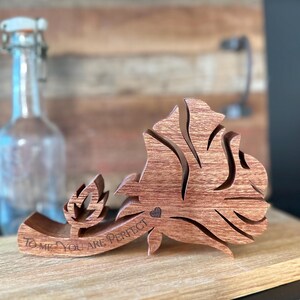 Rose in Thick Wood, Standing Decor, Scroll Saw Pattern, Digital - Etsy