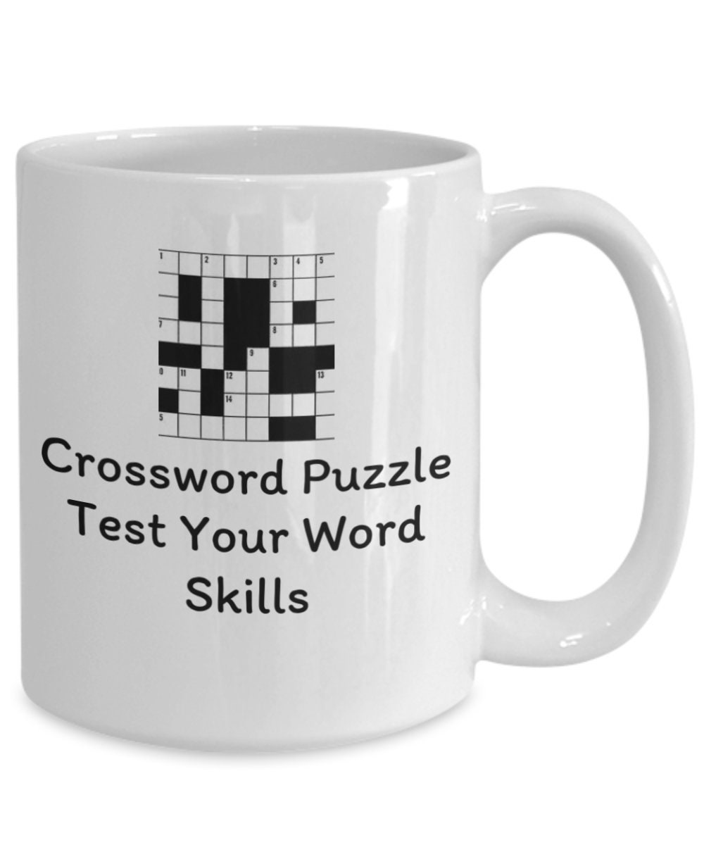 Crossword Puzzle Word Game Cryptic According to Clues Black and White ...