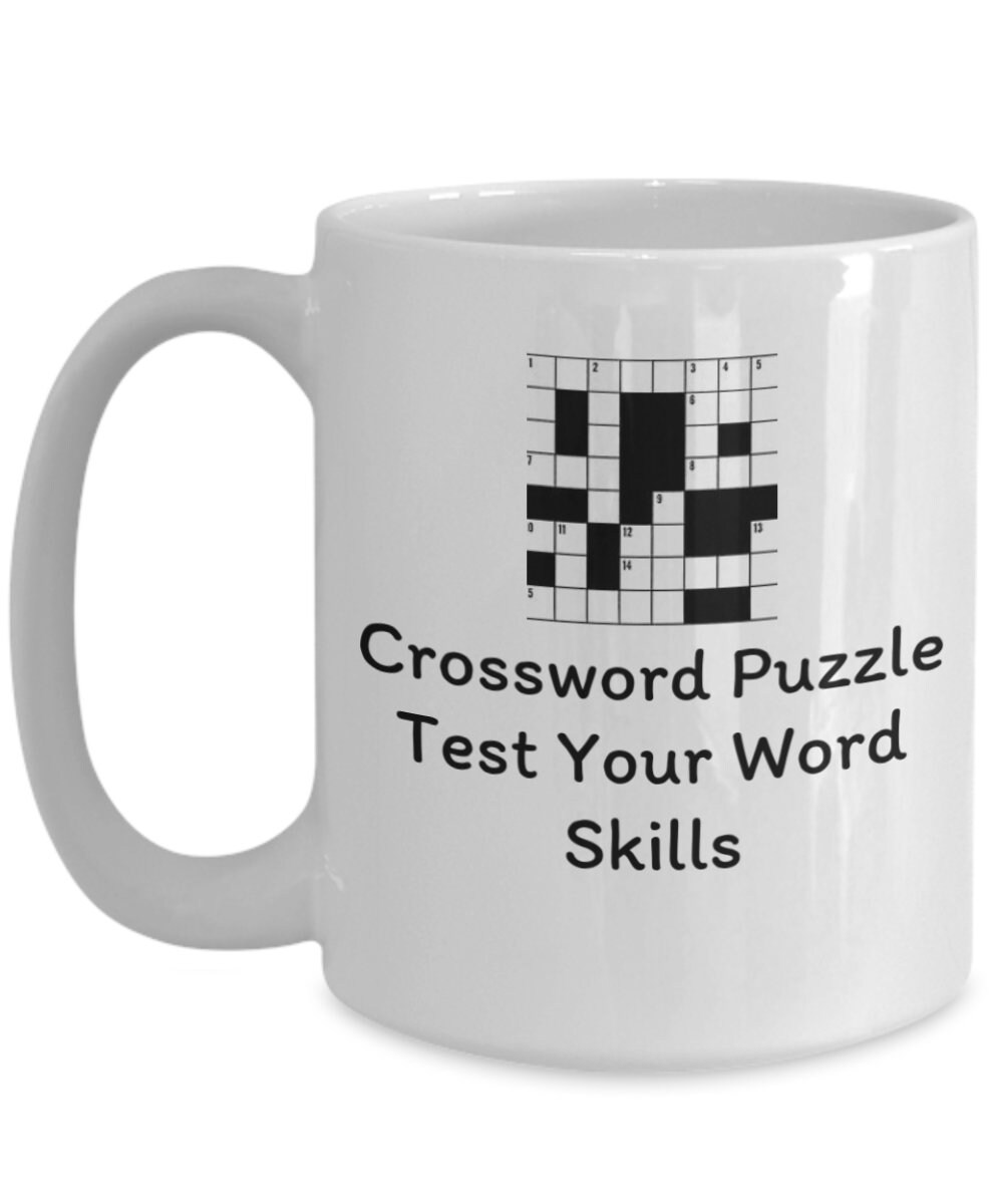 Crossword Puzzle Word Game Cryptic According to Clues Black and White ...