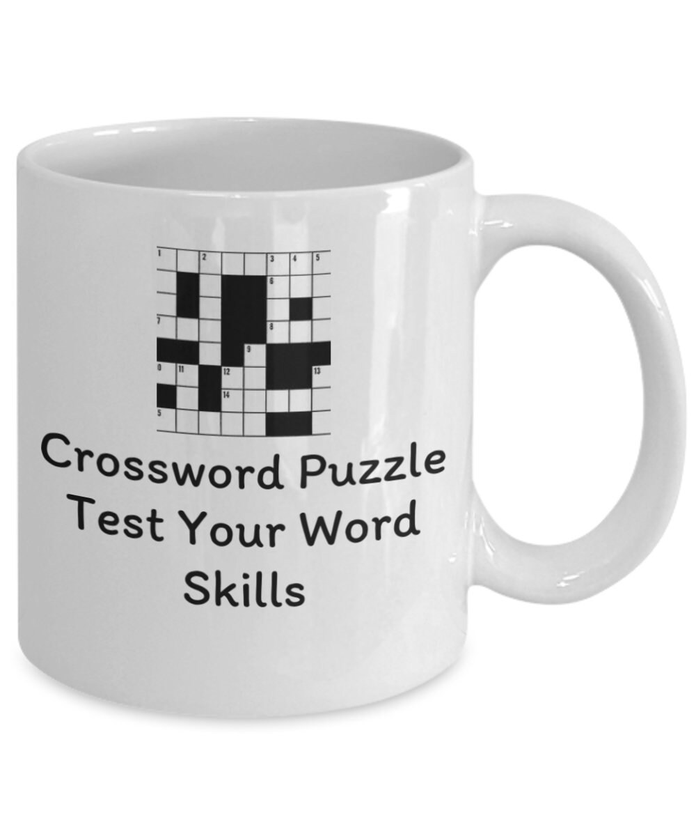 Crossword Puzzle Word Game Cryptic According to Clues Black and White ...