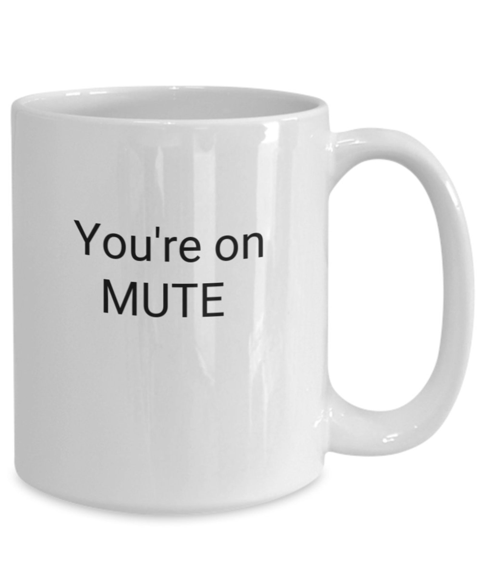 Mute Me Button Zoom Snoring Nasal Illumated Gift Mug Cup Coffee Tea ...