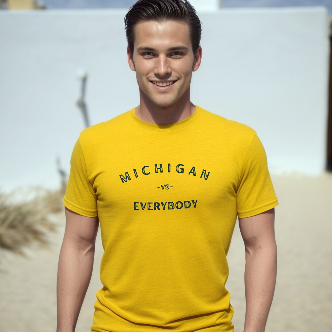 Michigan Vs Everybody T Shirt, Gift Shirt for U of M Michigan ...