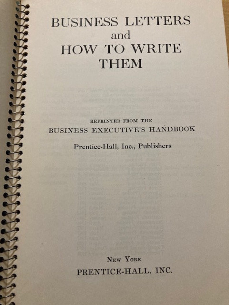 Business Letters and How to Write Them From the Business Executive's ...