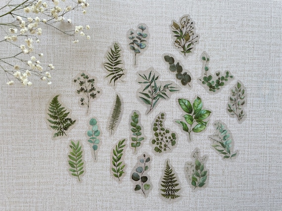 Leaves Stickers Ferns Sticker Set Laptop Stickers Pack - Etsy