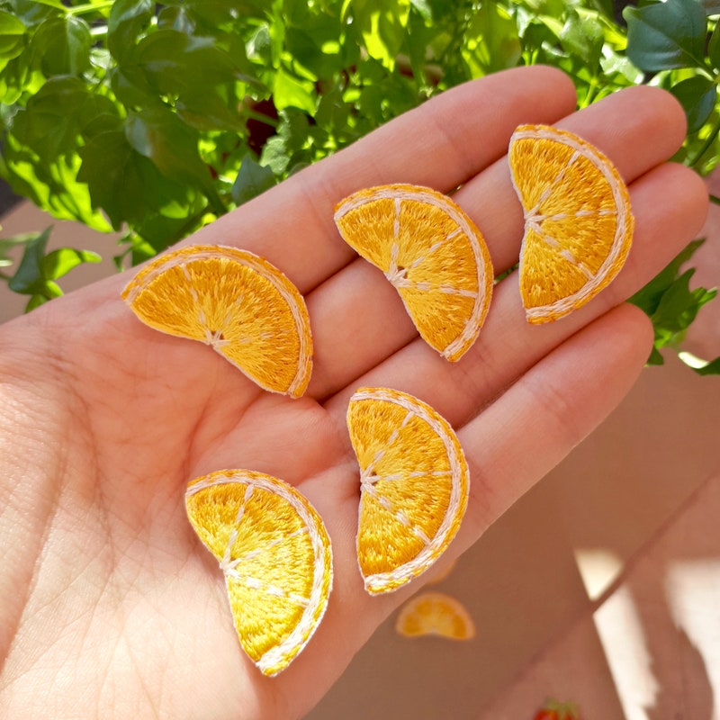 Orange Iron on Patch - Etsy