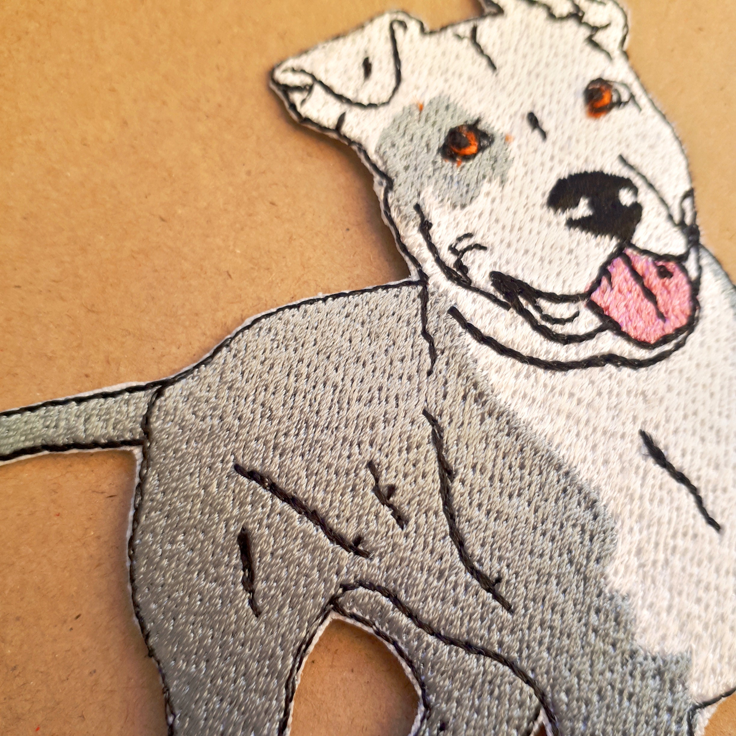 Iron-on Patch American Pit Bull Terrier Dog Large Iron-on - Etsy