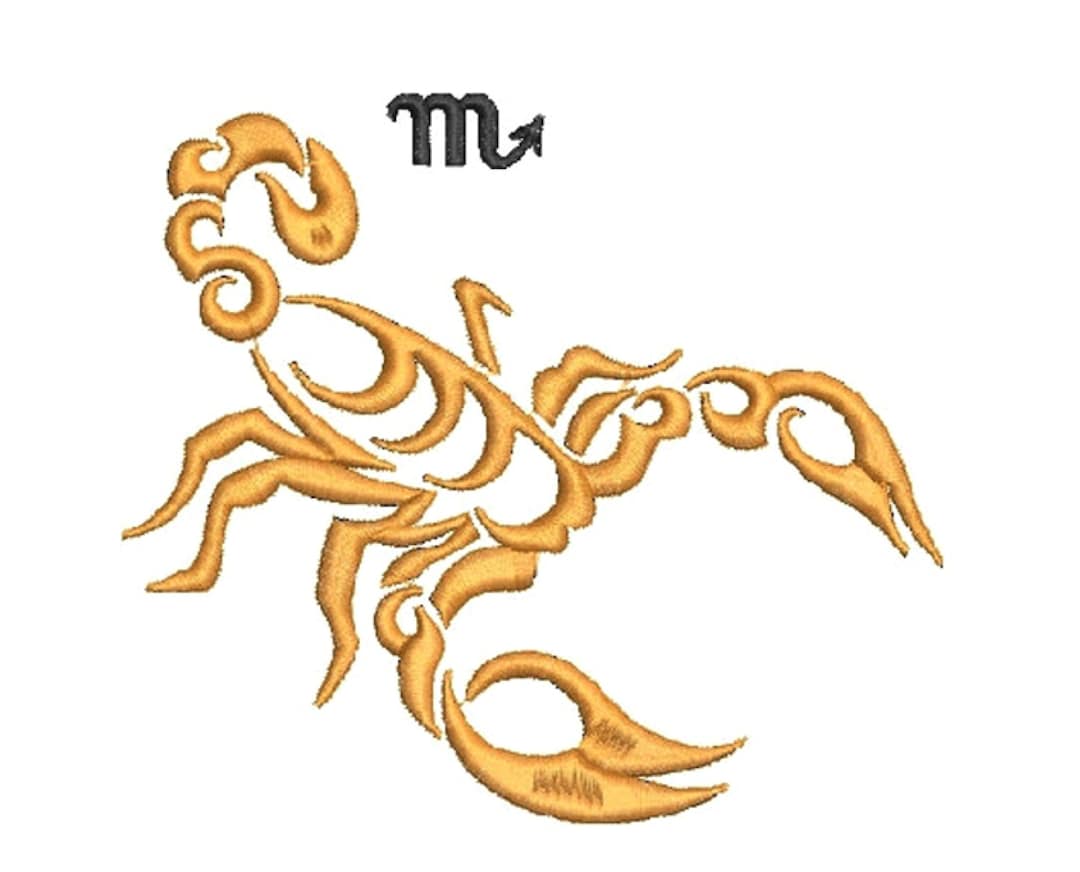 Embroidery File Scorpio Tattoo Embroidery Design Zodiac Astrology ...