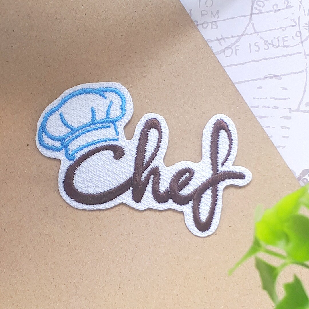 Iron-on Patch Chef Cook for Kitchen for Apron Five Stars Iron-on Patch ...