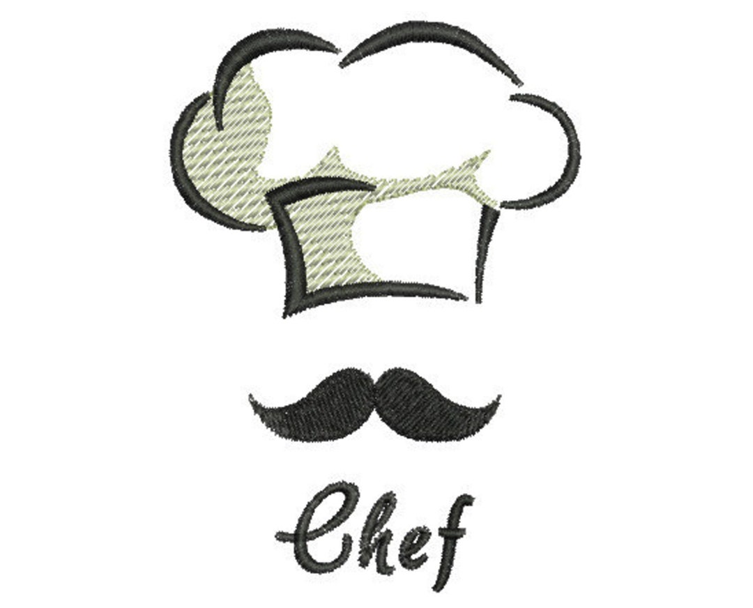 Embroidery File Chef Cook for Kitchen for Apron Embroidery Design - Etsy