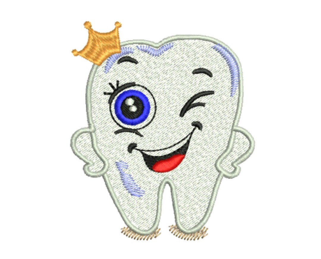Embroidery File Tooth Queen Embroidery Design for Doctors for Dentists ...