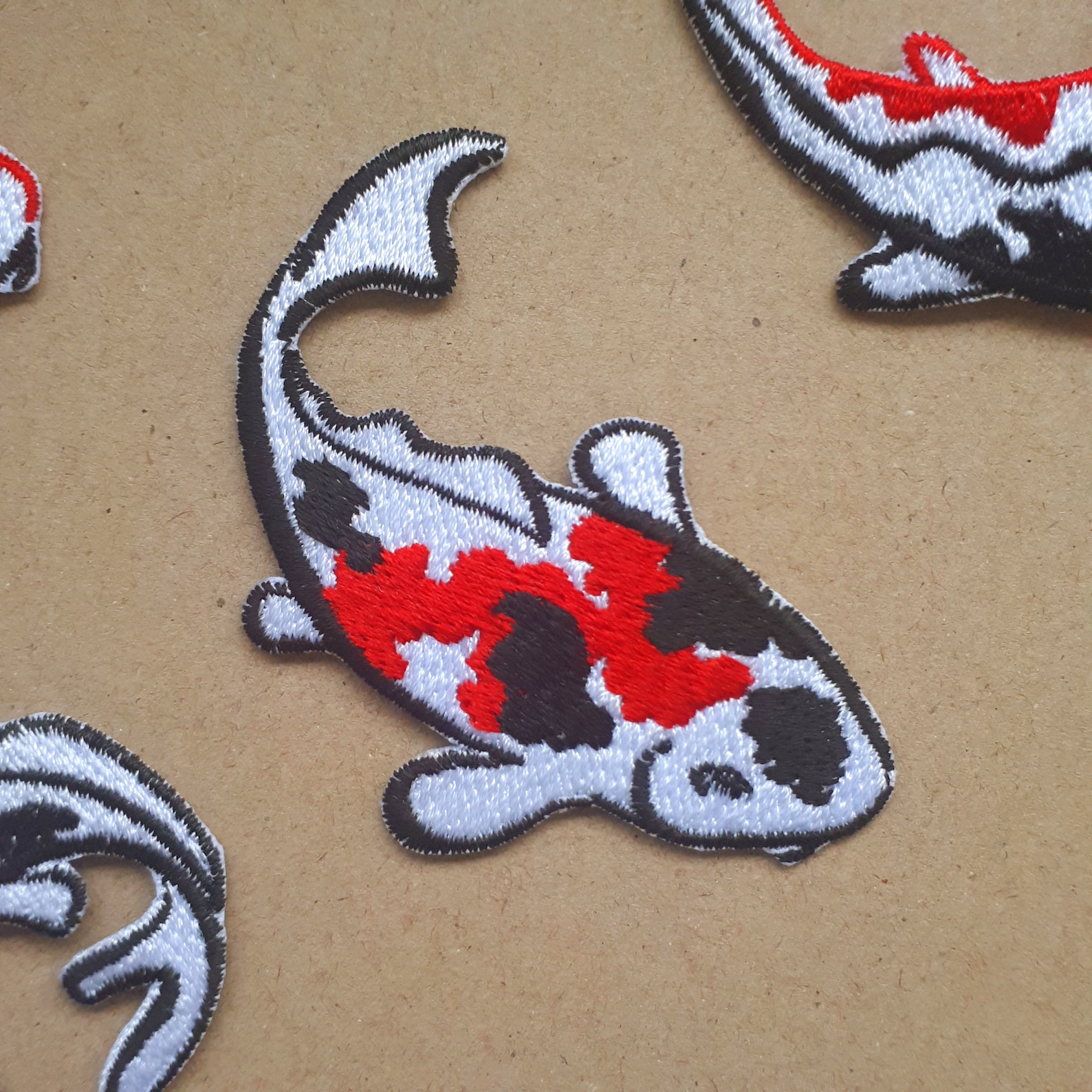 Iron-on Patches Japanese Koi Fish Iron-on Patch Application Japan Asia ...