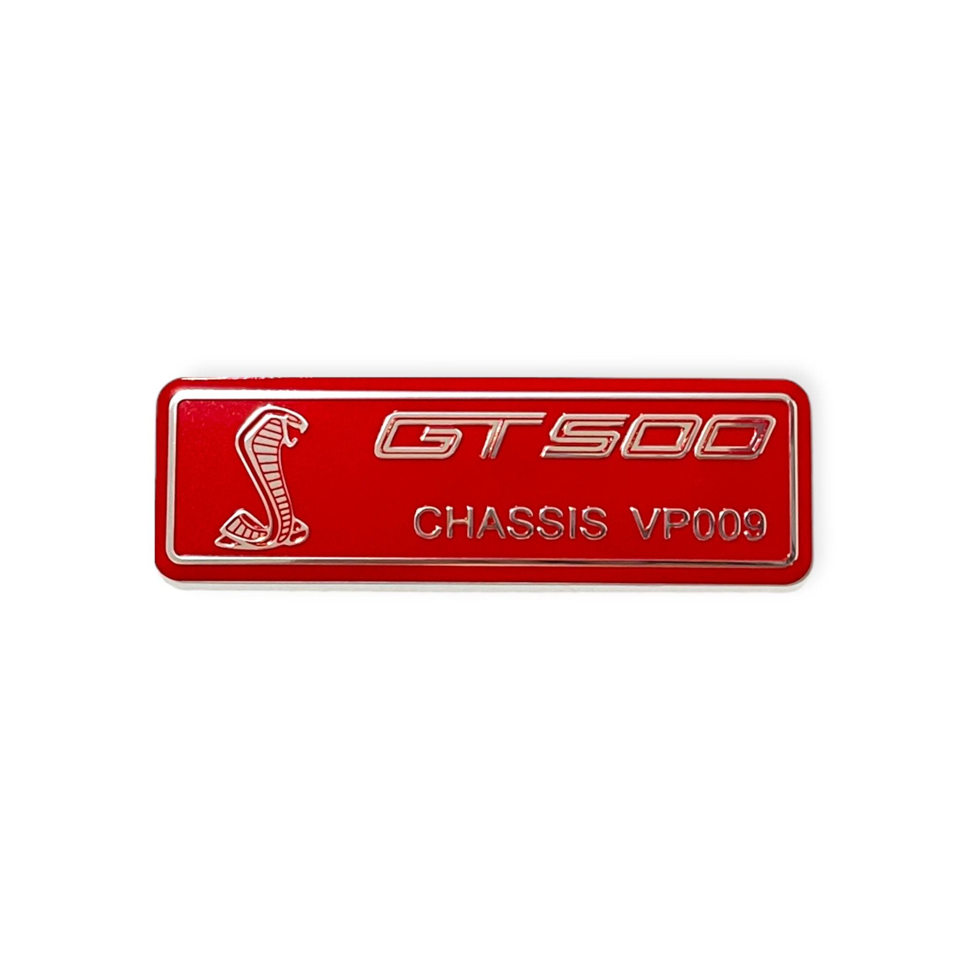 2011-2022 Ford Shelby Cobra GT500 Emblem for Dashboard Chassis Code Red ...