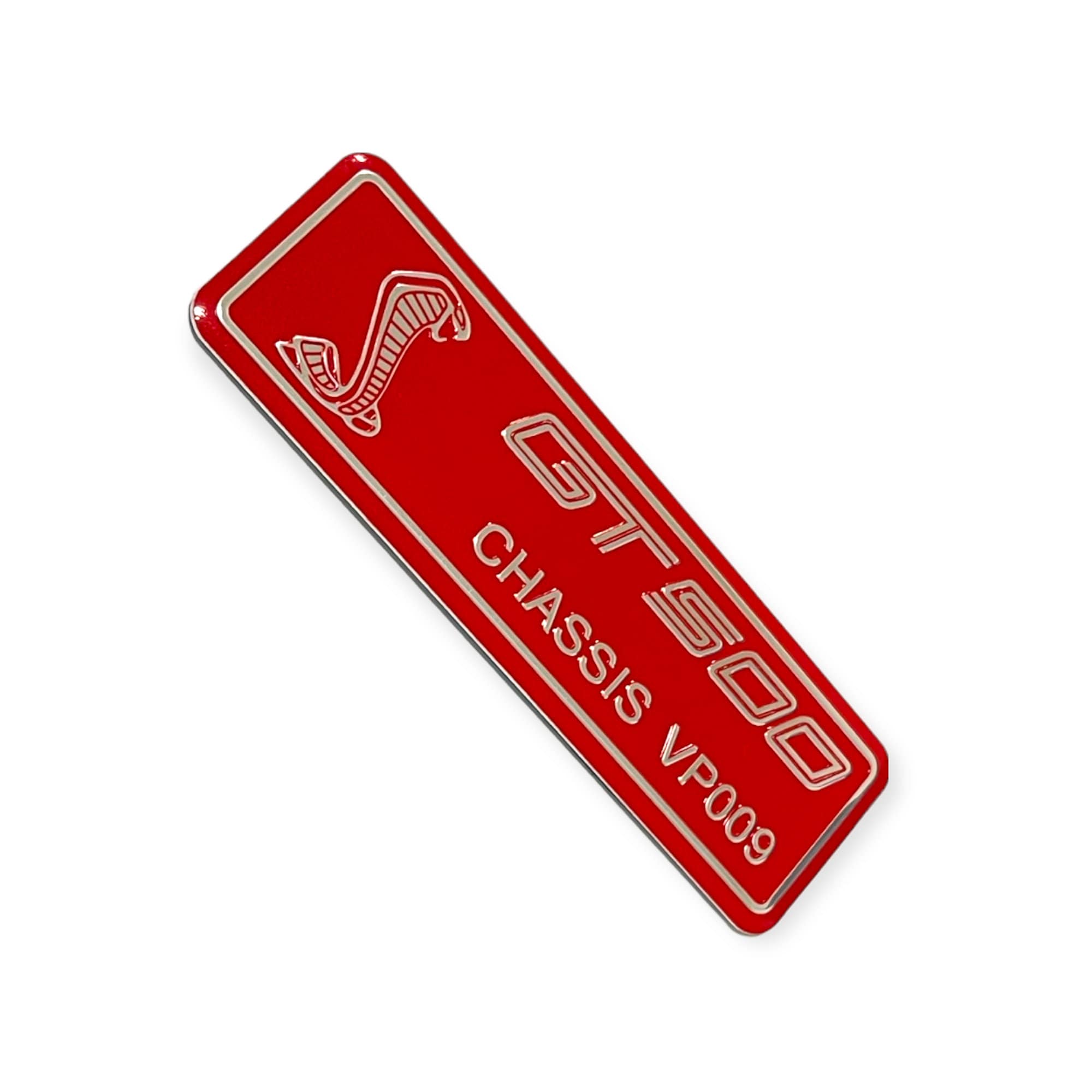 2011-2022 Ford Shelby Cobra GT500 Emblem for Dashboard Chassis Code Red ...
