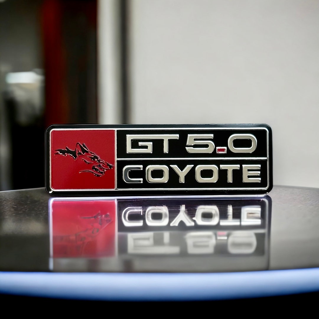 2015-2022 Ford Mustang GT Coyote Logo Red Nameplate Emblem for ...
