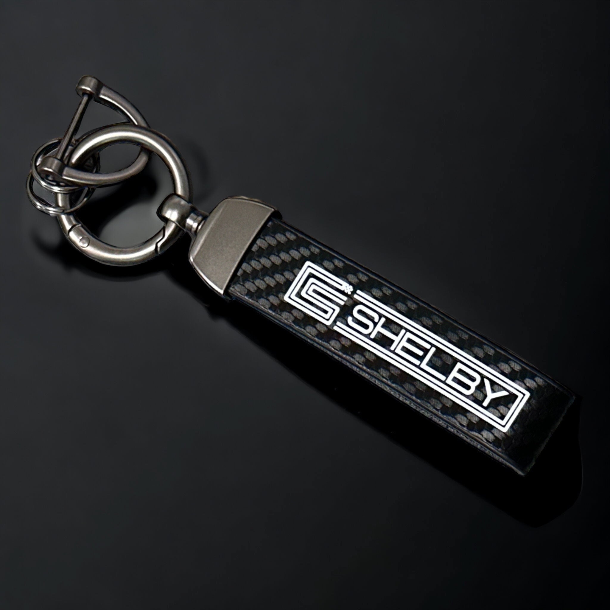 2011-2022 Ford Shelby Cobra Key Chain V2 Carbon Fiber Leather - Etsy