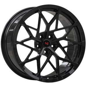 2015-2024 Ford Mustang GT Forged Custom Wheels Rims Gloss Black Mach 1 ...