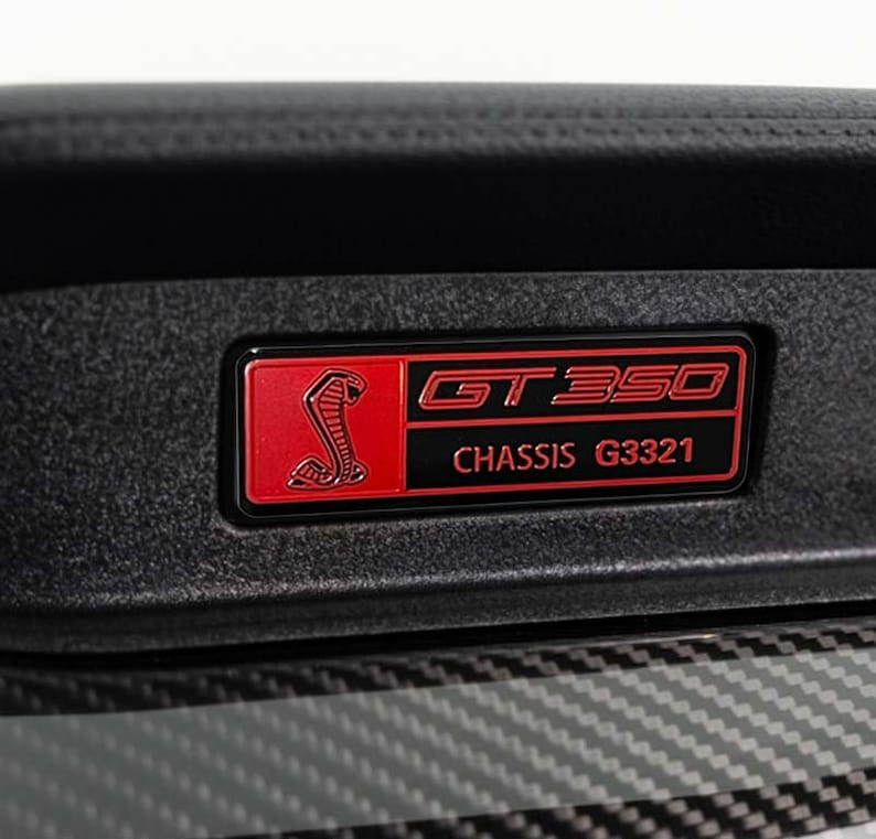 2011-2022 Ford Shelby Cobra GT350 Emblem for Dashboard Chassis - Etsy