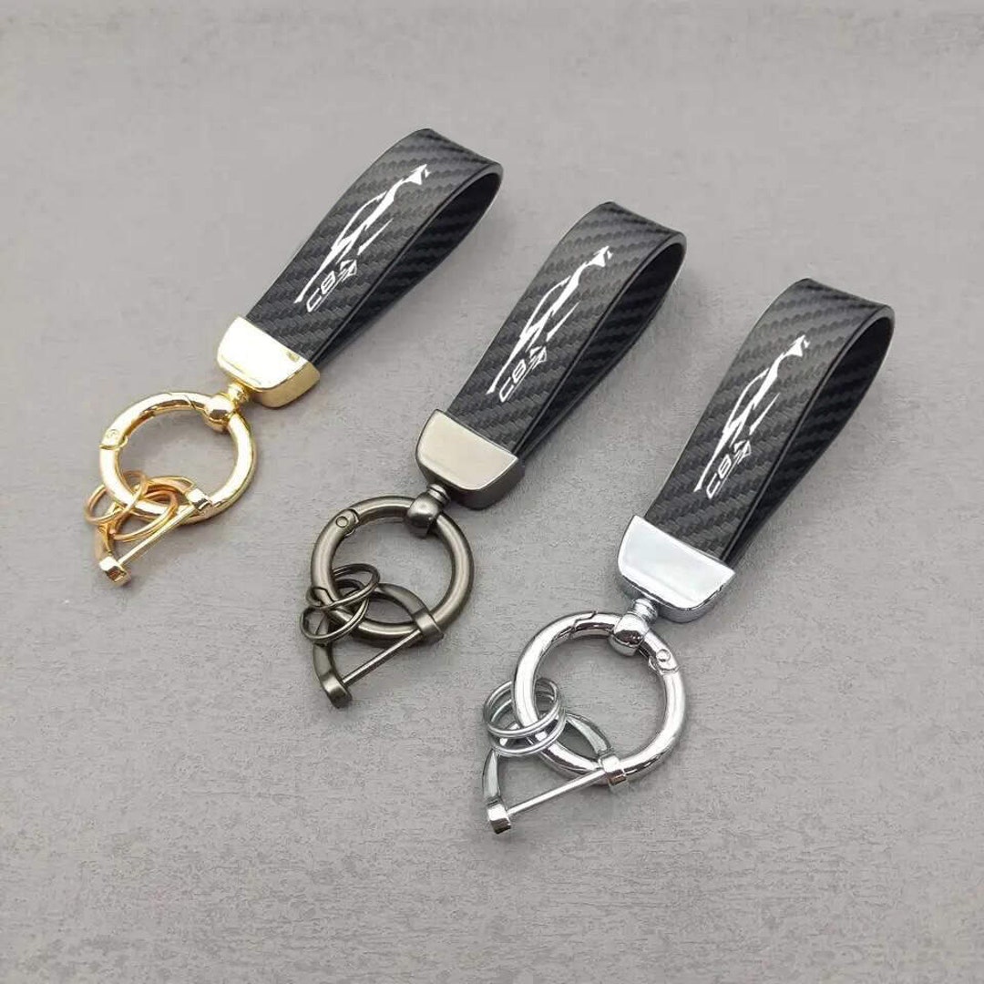 2011-2022 C8 Corvette Key Chain Carbon Fiber Leather - Etsy