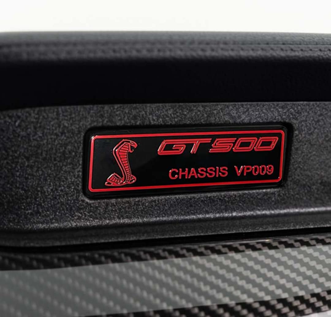 2011-2022 Ford Shelby Cobra GT500 Emblem for Dashboard Chassis Code ...
