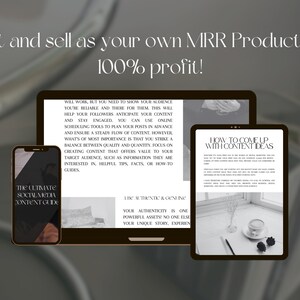 Done for You Social Media Content Guide With Master Resell Rights MRR ...