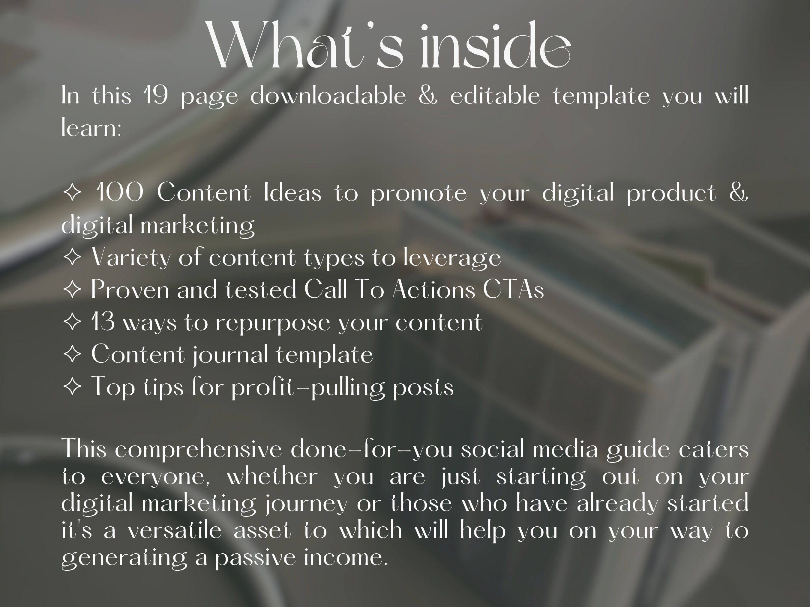 Done for You Social Media Content Guide With Master Resell Rights MRR ...