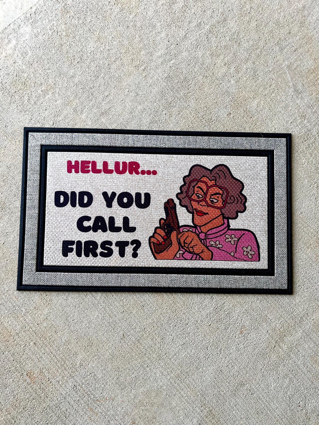 MADEA Doormat: Funny "did You Call First" Welcome Mat - Etsy