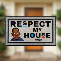 Martin Lawrence Fan Rug Respect My House Doormat Funny Door Mat Martin ...