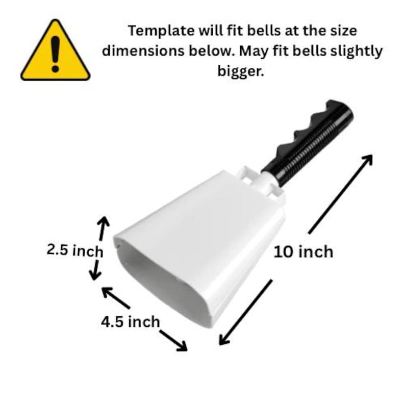 Cowbell Template Frame | Drag & Drop Canva Frame (PNG Digital Download ...