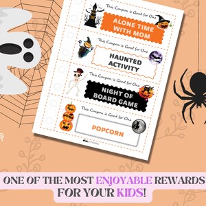 Halloween Coupons for Kids | 72 Printable Kids Reward Coupons With ...