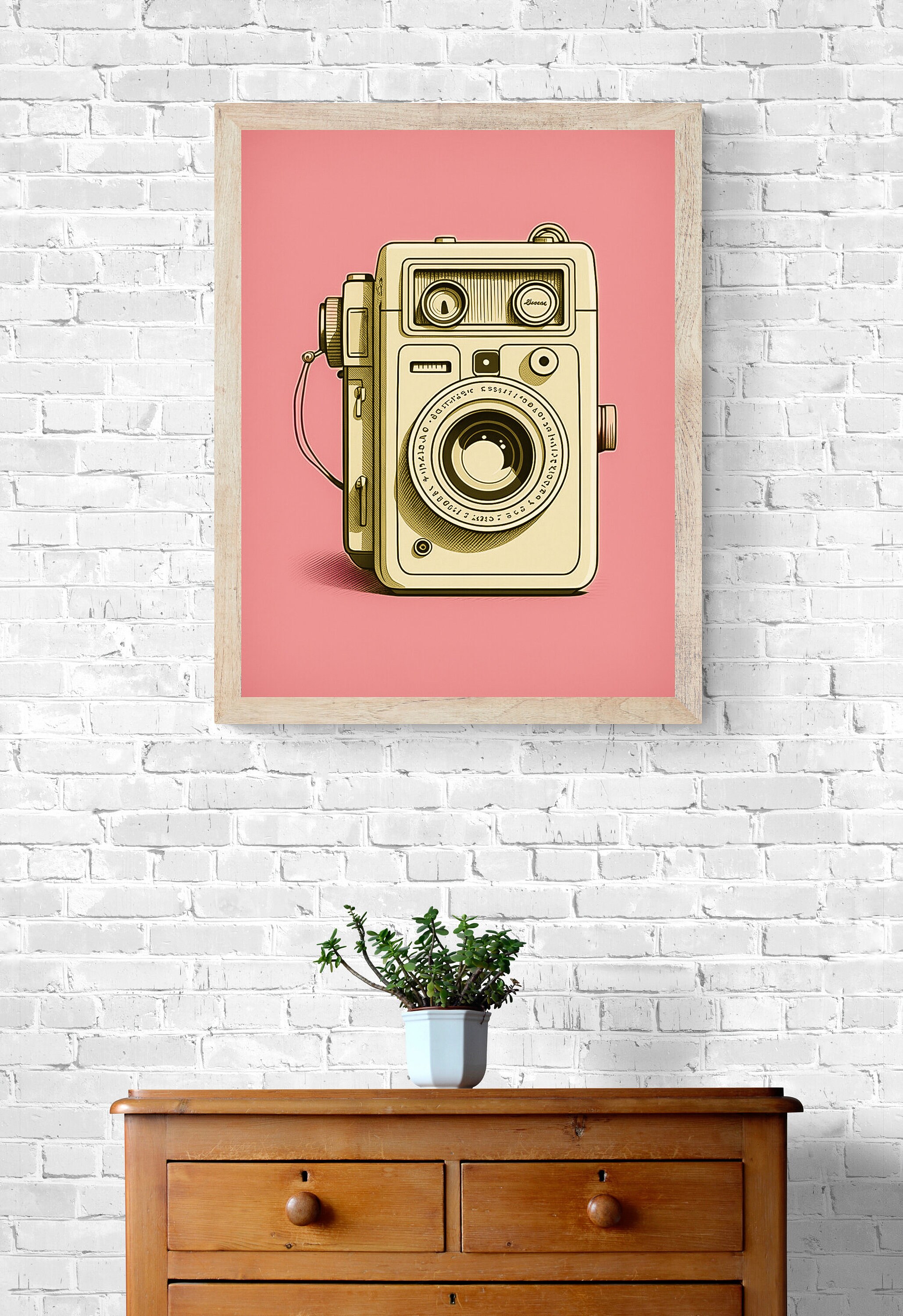 Vintage Camera Wall Art #1 | Retro Camera Wall Art | Printable Vintage ...