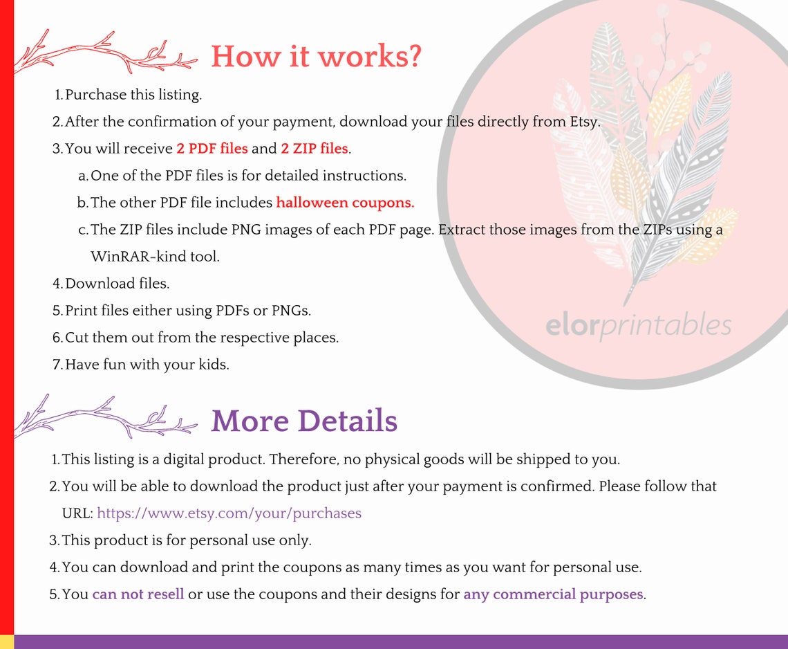 Halloween Coupons for Kids | 72 Printable Kids Reward Coupons With ...