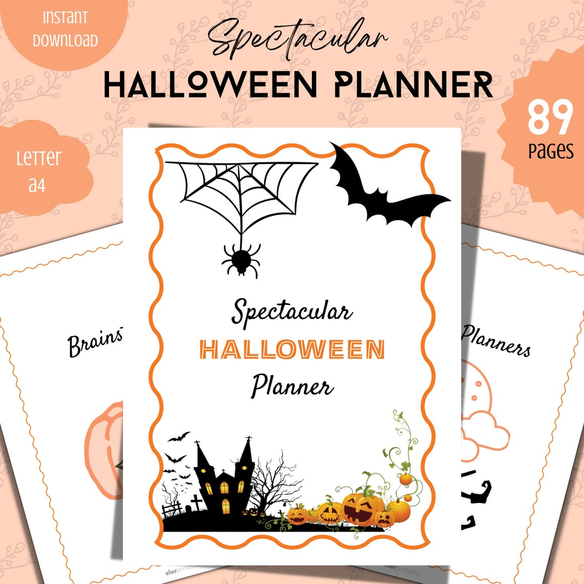 Halloween Planner Printable | Halloween Party Planner | Printable ...