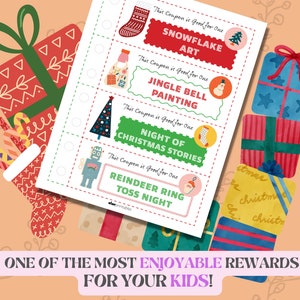 Christmas Coupons for Kids | 96 Printable Kids Reward Coupons With ...