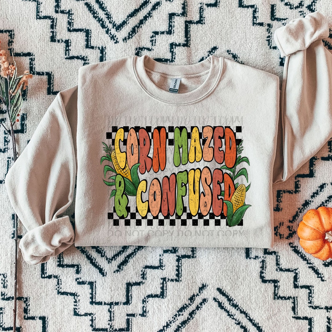 Corn Maze Confused | Farming | Midwest | Harvest | Tee Design | PNG ...