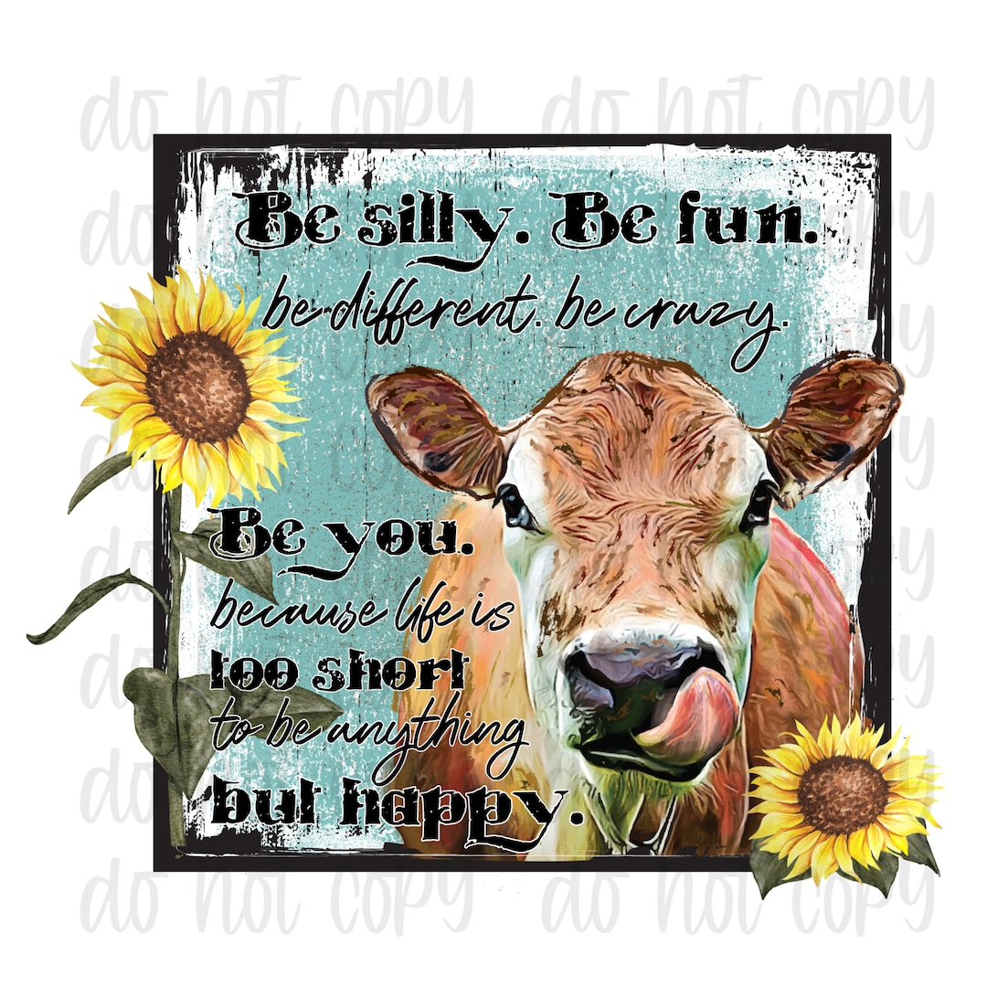 Be You Cow Design - Etsy
