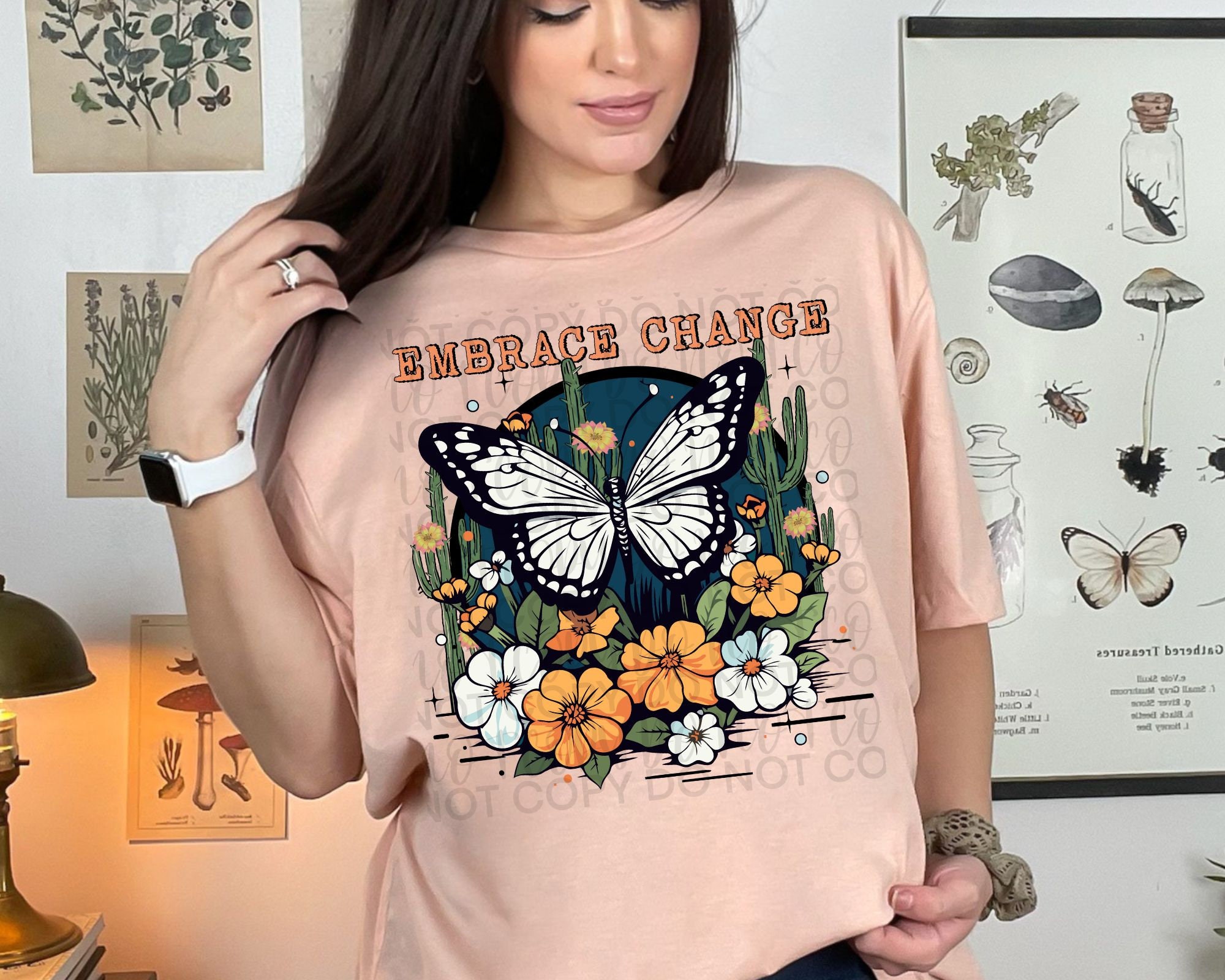 Embrace Change | PNG Design | Digital Design | Tee Design | Sublimation ...