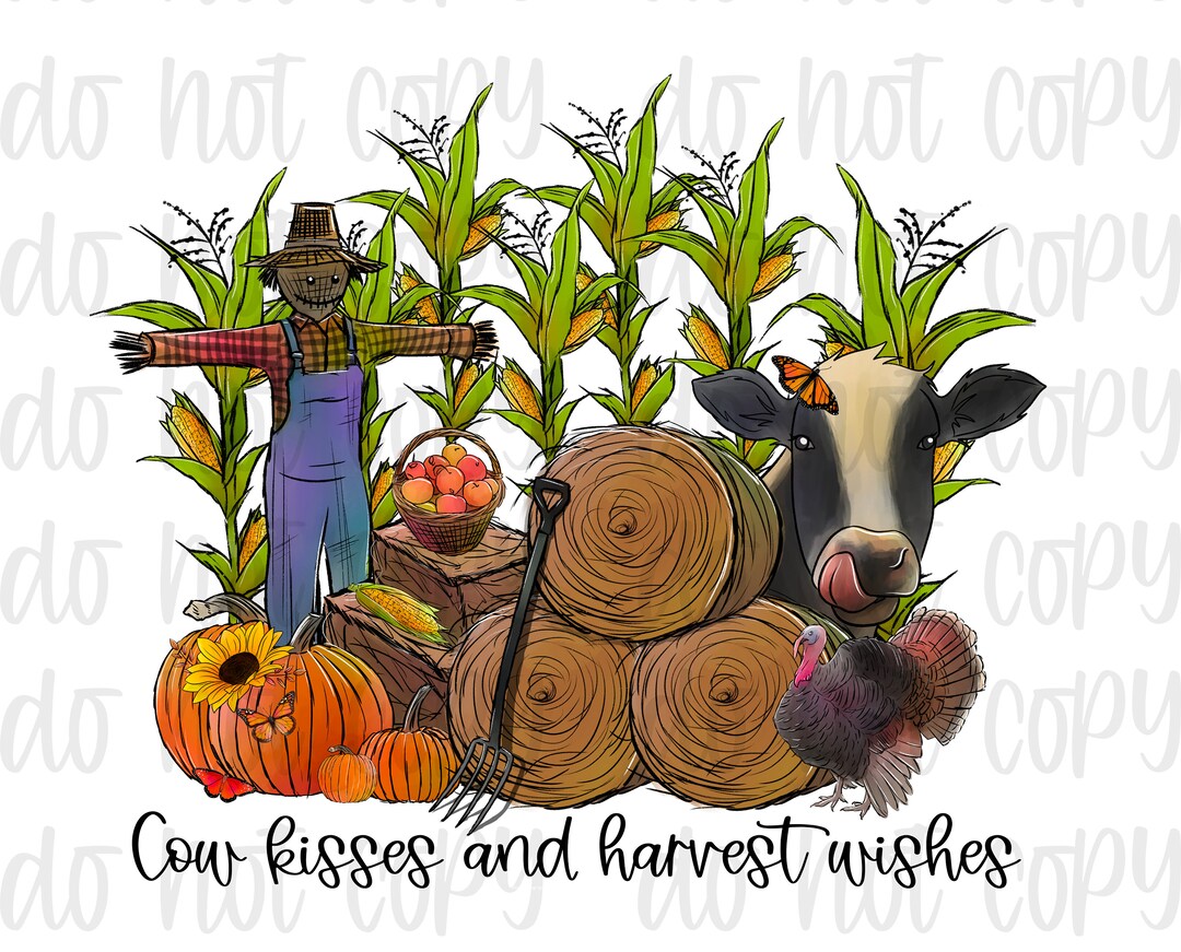 Cow Kisses Png - Etsy