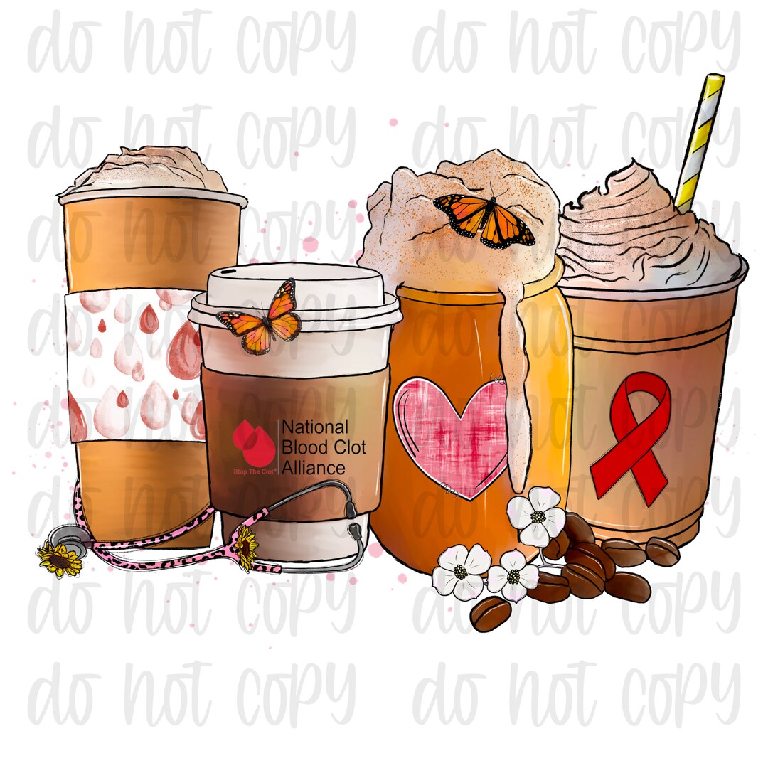 Coffee Blood Clot Awareness - Etsy