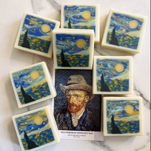 Starry Night Soap, Van Gogh, Handmade, Cold Process Soap, Design Soap ...