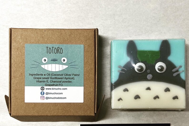 My Neighbor Totoro Soap, Handmade, Cold Process Soap, Design Soap - Etsy